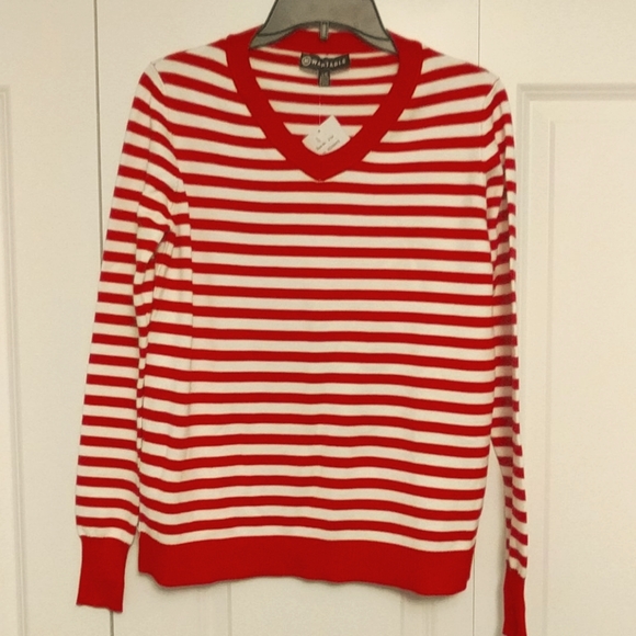 Wantable | Tops | Nwt Red Stripe Sweater | Poshmark